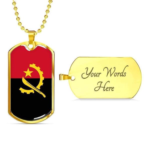 Express Your Love Gifts | Jewelry | Angola Flag Necklace Angola Flag ...